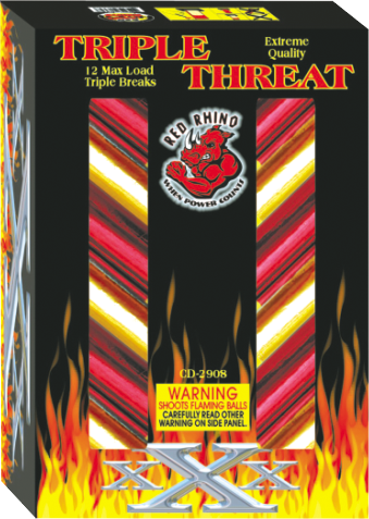 Triple Threat Triple Break Artillery Shells – Barbour Family Fireworks